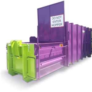 Model AS skip portable compactor - Compact and Bale